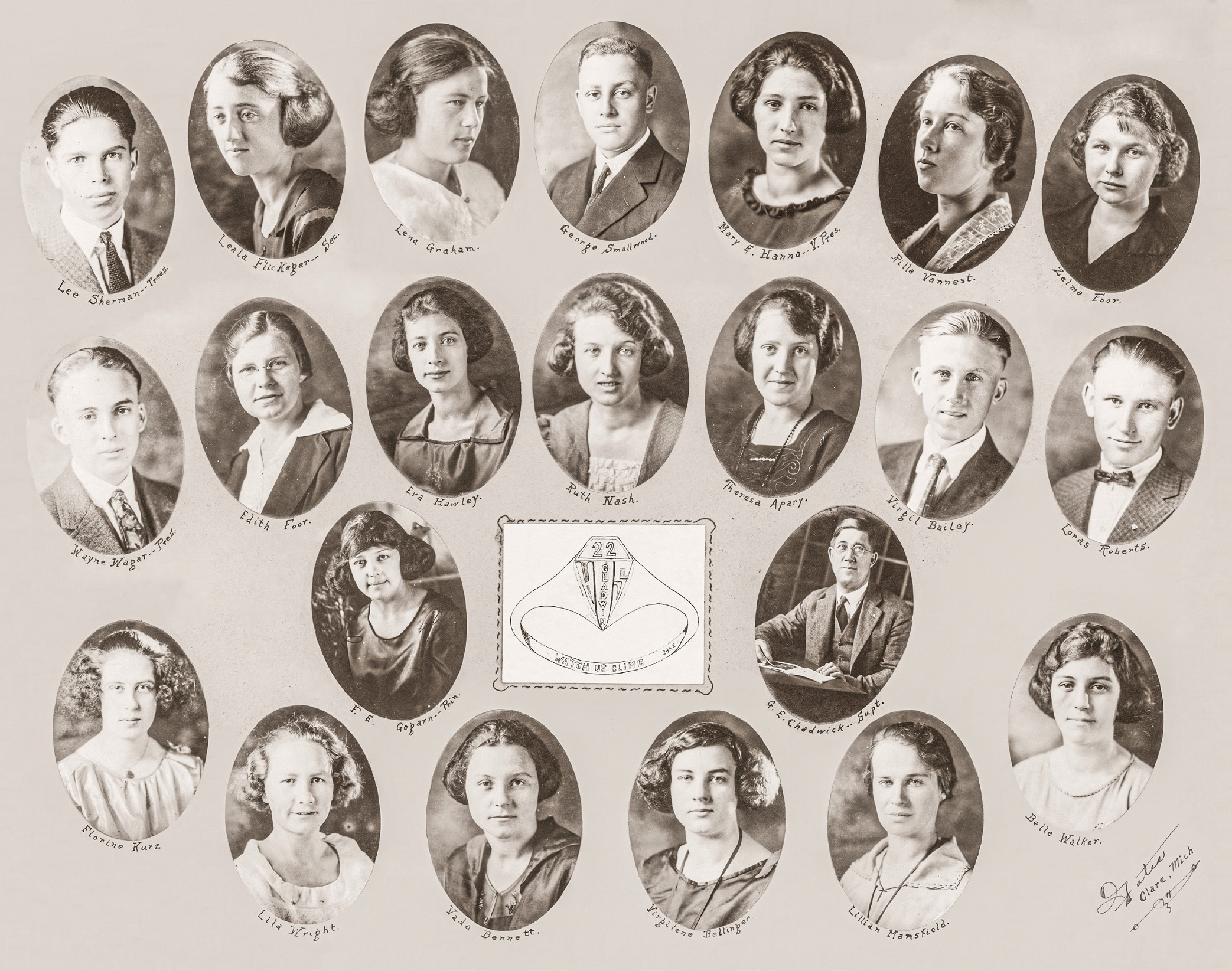A LOOK BACK IN TIME | GLADWIN CLASS OF 1922 | Gladwin County Record ...