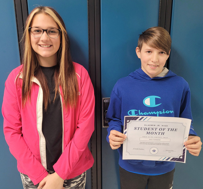 GJHS February Students of the Month | Gladwin County Record & Beaverton ...