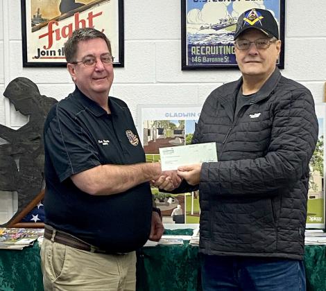 Gladwin Masonic Lodge donates check | Gladwin County Record & Beaverton ...
